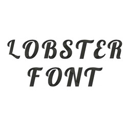 Lobster Font by Twilight Firefly Designs on EmbroideryDesigns.com ...