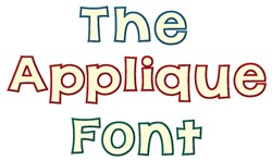 The Applique Font by Unicorn Creatives on EmbroideryDesigns.com ...