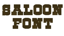 Saloon Font by Unicorn Creatives on EmbroideryDesigns.com ...