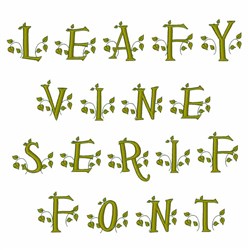 Leaf Type Font