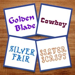 Fancy Fonts Pack by Internet Stitch Pack on EmbroideryDesigns.com ...