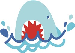 Shark Attack print art print art at EmbroideryDesigns.com ...