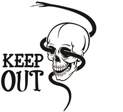 Keep Out SVG cut file at EmbroideryDesigns.com | EmbroideryDesigns.com