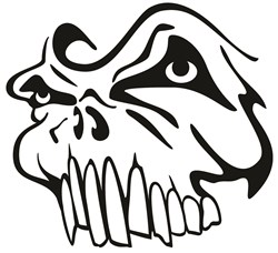 Skull Face SVG cut file at EmbroideryDesigns.com | EmbroideryDesigns.com