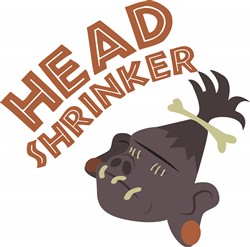 Head Shrinker print art print art at EmbroideryDesigns.com ...