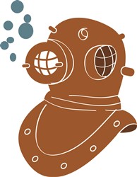 Diving Helmet print art print art at EmbroideryDesigns.com ...