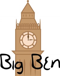 Big Ben print art print art at EmbroideryDesigns.com ...