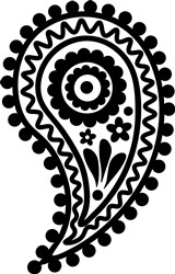 Floral Paisley SVG cut file at EmbroideryDesigns.com ...