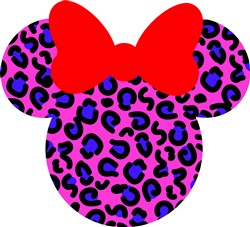 Animal Print Minnie SVG cut file at EmbroideryDesigns.com ...