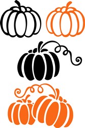 Fall Pumpkins SVG cut file at EmbroideryDesigns.com | EmbroideryDesigns.com
