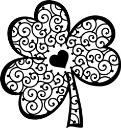 Heart Clover SVG cut file at EmbroideryDesigns.com | EmbroideryDesigns.com