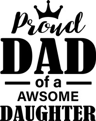 Proud Dad SVG cut file at EmbroideryDesigns.com | EmbroideryDesigns.com