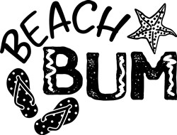 Beach Bum SVG cut file at EmbroideryDesigns.com | EmbroideryDesigns.com