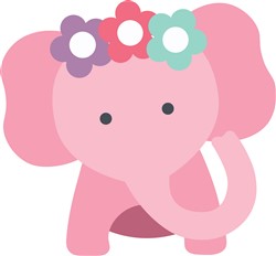 Girl Elephant SVG cut file at EmbroideryDesigns.com | EmbroideryDesigns.com