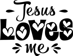 Jesus Loves Me SVG cut file at EmbroideryDesigns.com ...
