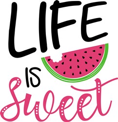Life Is Sweet SVG cut file at EmbroideryDesigns.com | EmbroideryDesigns.com