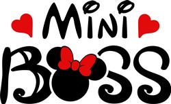 Mini Boss Minnie SVG cut file at EmbroideryDesigns.com ...