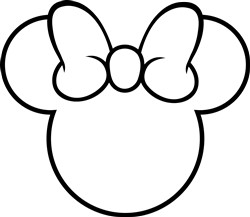 Minnie Outline Head SVG cut file at EmbroideryDesigns.com ...