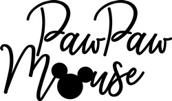 Paw Paw Mouse SVG cut file at EmbroideryDesigns.com | EmbroideryDesigns.com