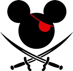 Mickey Pirate SVG cut file at EmbroideryDesigns.com | EmbroideryDesigns.com