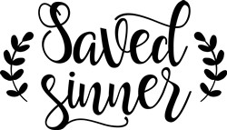 Saved Sinner SVG cut file at EmbroideryDesigns.com | EmbroideryDesigns.com