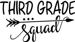 Third Grade Squad SVG cut file at EmbroideryDesigns.com ...