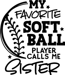 Softball Player Sister SVG cut file at EmbroideryDesigns.com ...