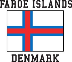 Faroe Islands Flag print art print art at EmbroideryDesigns.com | EmbroideryDesigns.com