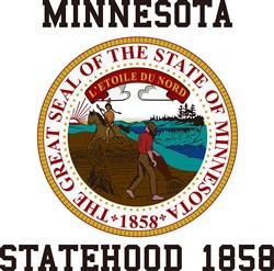 Minnesota Statehood print art print art at EmbroideryDesigns.com ...