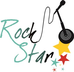 Rock Star print art print art at EmbroideryDesigns.com ...