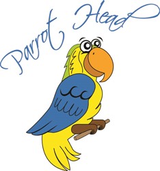 Parrot Head print art print art at EmbroideryDesigns.com ...