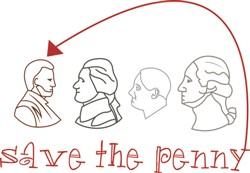 Save The Penny print art print art at EmbroideryDesigns.com ...