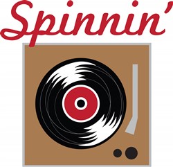 Spinning Record print art print art at EmbroideryDesigns.com ...