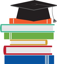 Graduation Cap print art print art at EmbroideryDesigns.com ...