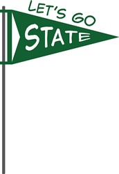 Go State print art print art at EmbroideryDesigns.com ...