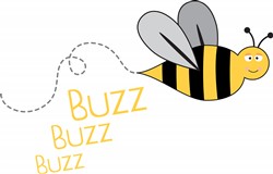 Bumble Bee Buzz print art print art at EmbroideryDesigns.com ...