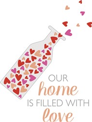 Filled With Love print art print art at EmbroideryDesigns.com ...