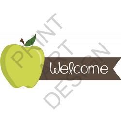 Welcome Apple SVG cut file at EmbroideryDesigns.com | EmbroideryDesigns.com