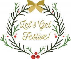 Lets Get Festive print art print art at EmbroideryDesigns.com ...