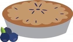 Blueberry Pie print art print art at EmbroideryDesigns.com ...