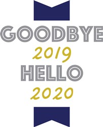 Goodbye 2019 SVG cut file at EmbroideryDesigns.com | EmbroideryDesigns.com