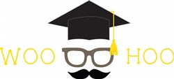 Woo Hoo Grad SVG cut file at EmbroideryDesigns.com | EmbroideryDesigns.com