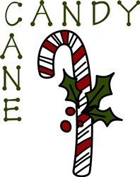 Candy Cane print art print art at EmbroideryDesigns.com ...