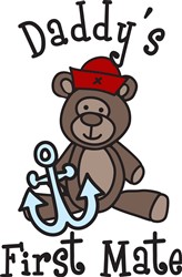 Daddys First Mate print art print art at EmbroideryDesigns.com ...