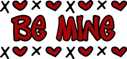 Be Mine print art print art at EmbroideryDesigns.com ...