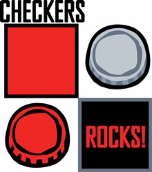Checkers Rocks! print art print art at EmbroideryDesigns.com ...