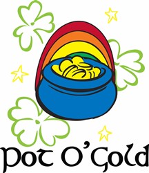 Pot O Gold print art print art at EmbroideryDesigns.com ...