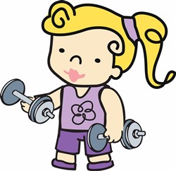 Girl Lifting print art print art at EmbroideryDesigns.com ...