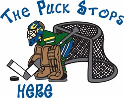 The Puck Stops print art print art at EmbroideryDesigns.com ...