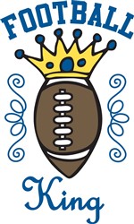 Football King print art print art at EmbroideryDesigns.com ...
